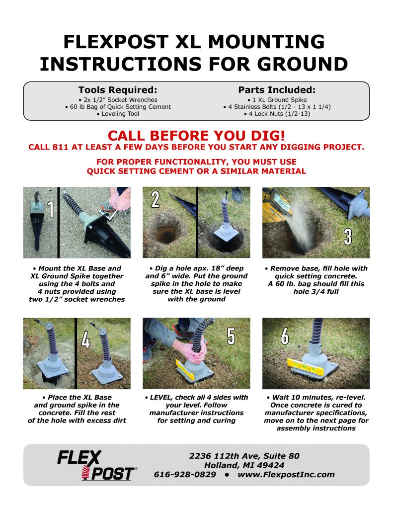 New! Natural Ground Spike Mounting Option for FlexPost-XL™ and ...