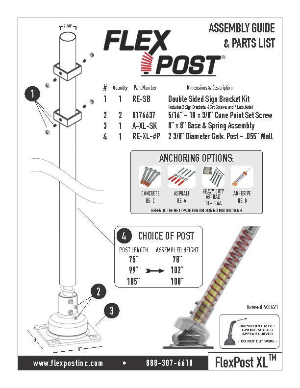 FlexPost Inc.| Flexible Sign Posts & Bollards - FlexPost-XL™