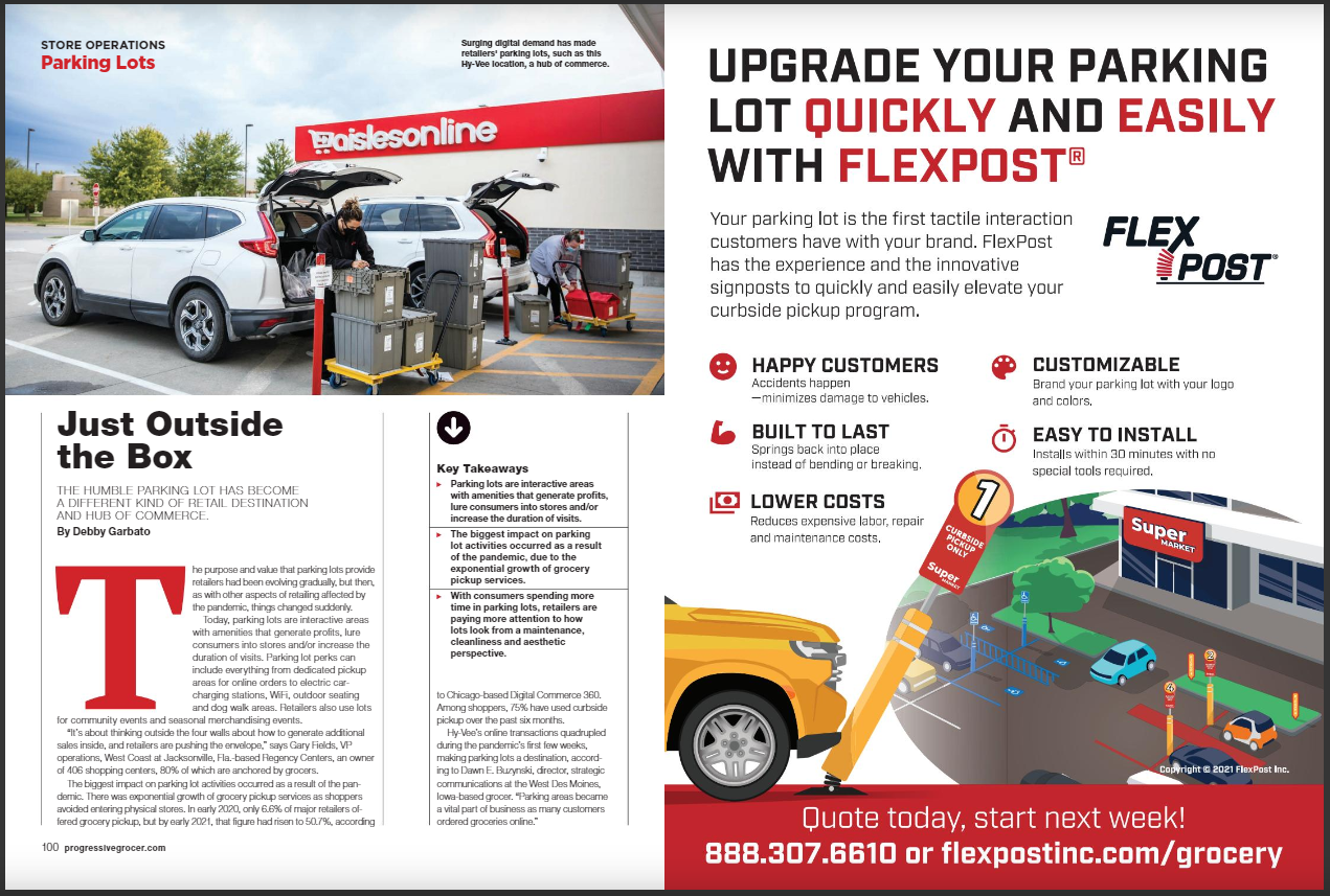 FlexPost® Is Featured in a Progressive Grocer Editorial on Parking Lots ...