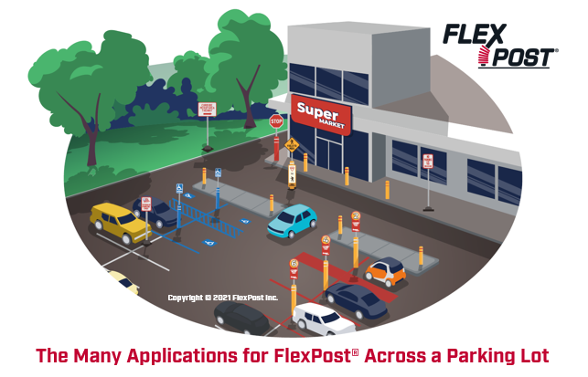 FlexPost Inc.| Flexible Sign Posts and Bollards for Curbside Pickup & ADA