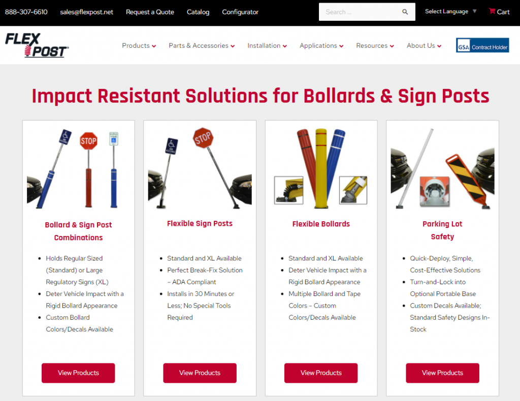 FlexPost® Website Updates: New Products & More Options - FlexPost Inc.