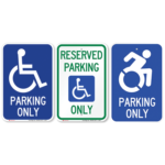 52" FlexBollard-XL™ with Signpost - All-In-One ADA Bundle